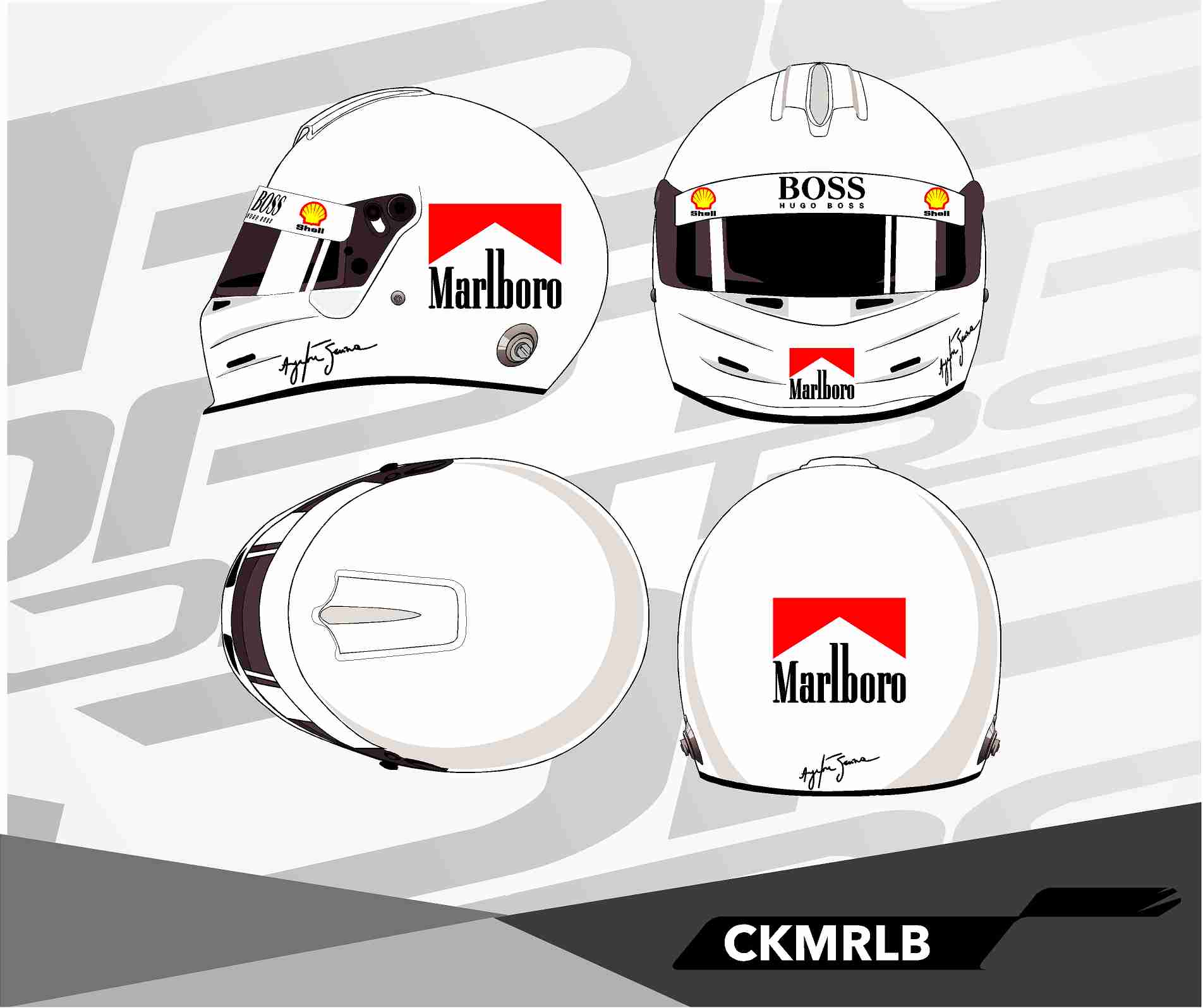 Adhesivos para casco Marlboro Design - Tienda online de stickers para ...