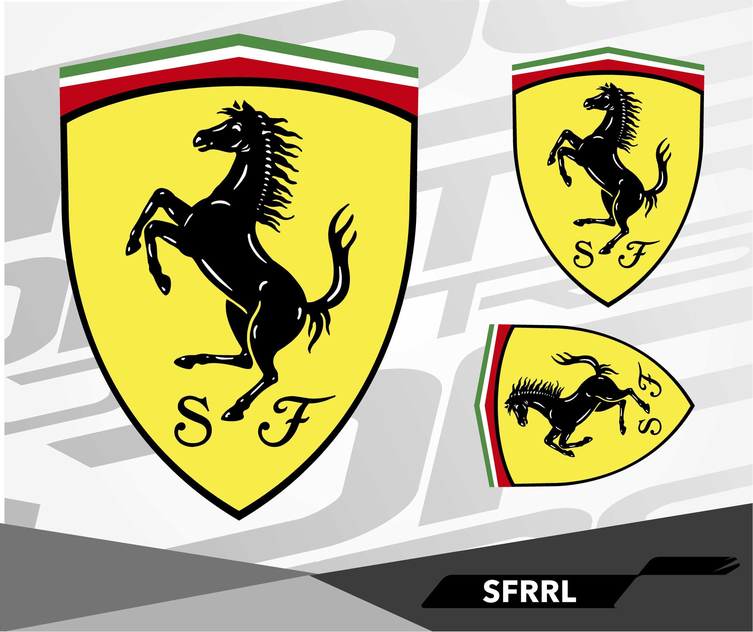 Stickers Kit Ferrari Logo - Tienda online de stickers para deportes Mad ...